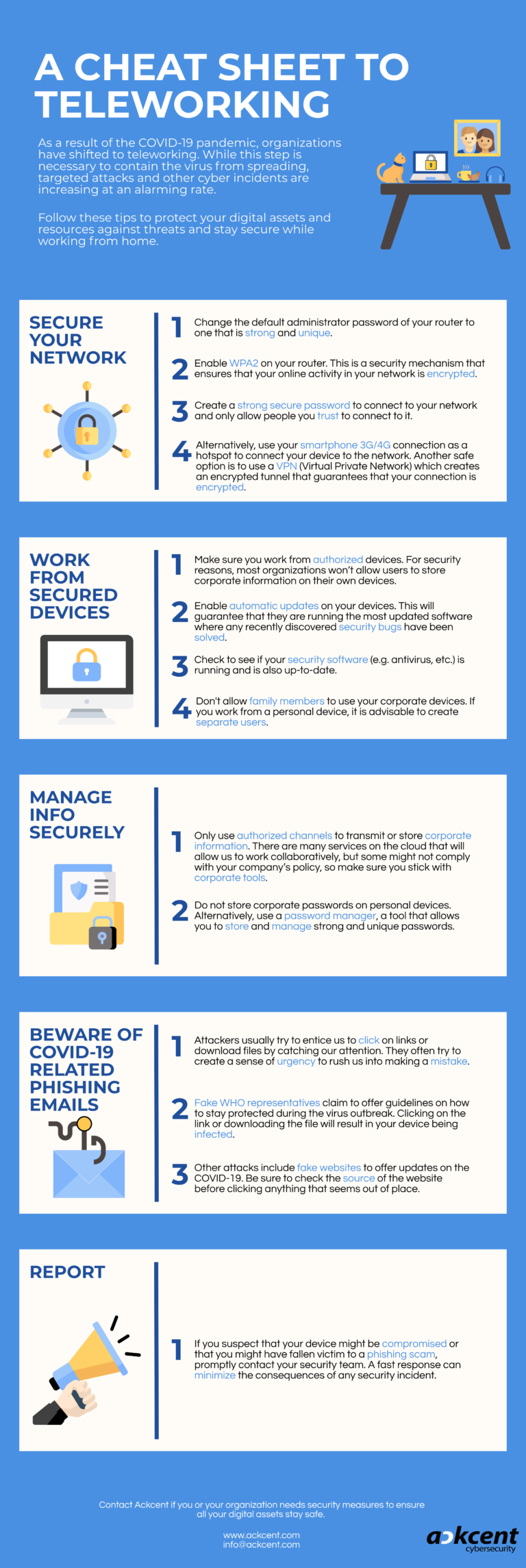 Stay secure while teleworking - Ackcent